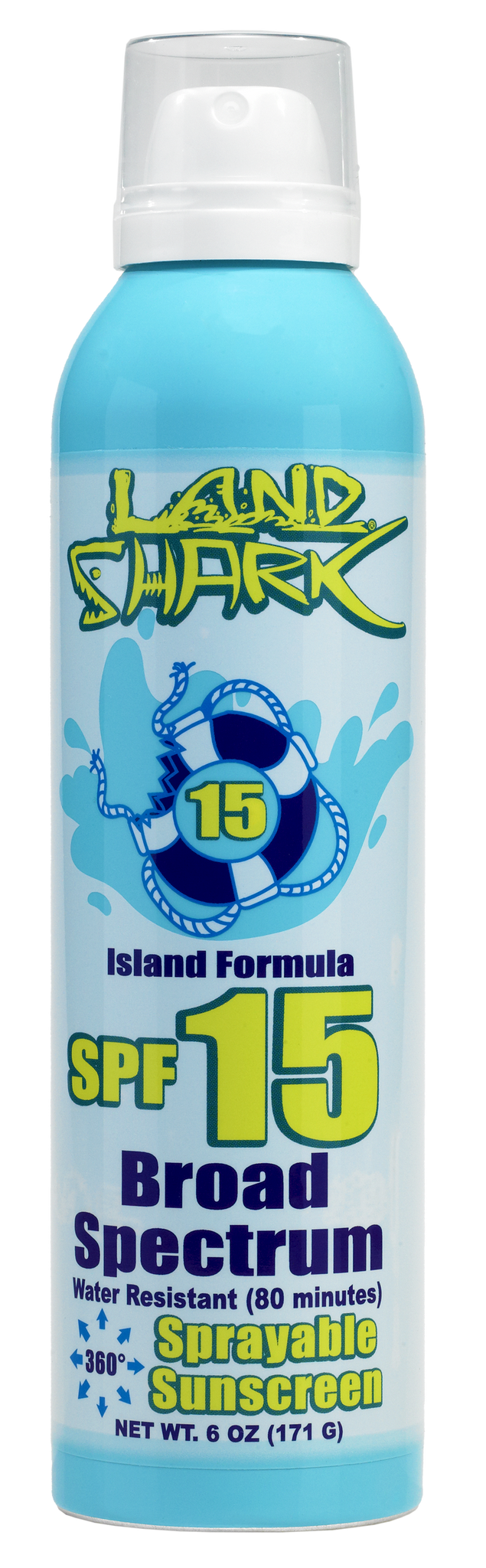 Land Shark® Broad Spectrum Continuous Spray SPF 15 Sprayable Sunscreen ...
