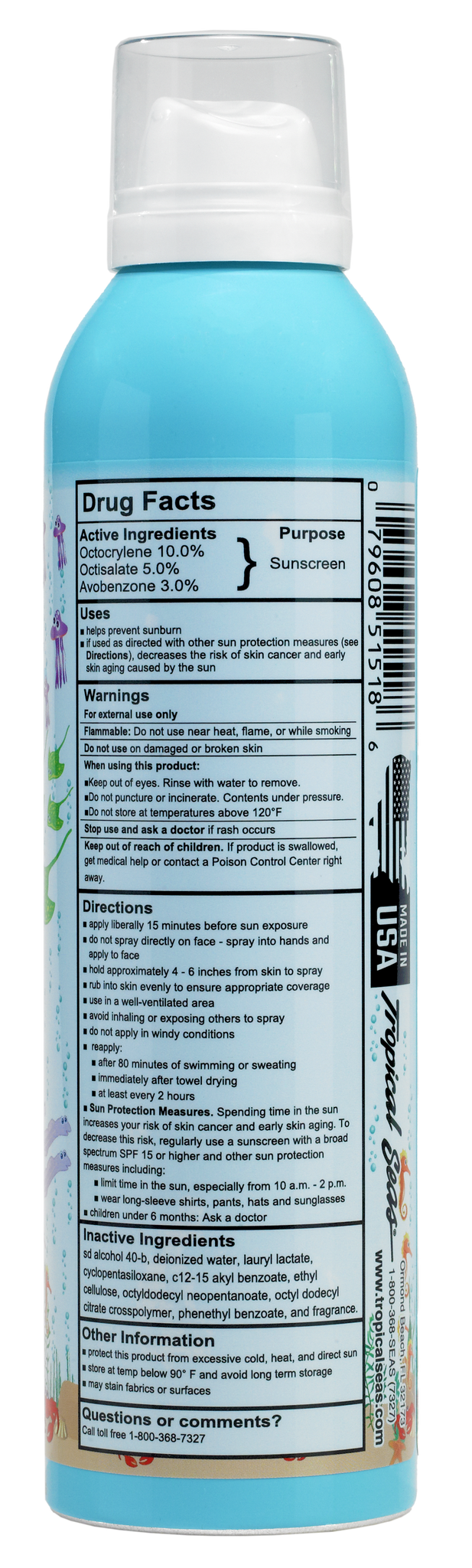 Reef Babies® SPF 50 Broad Spectrum Continuous Spray Sprayable Sunscree ...
